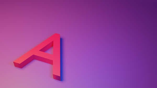 Download LED White Letter A Background | Wallpapers.com