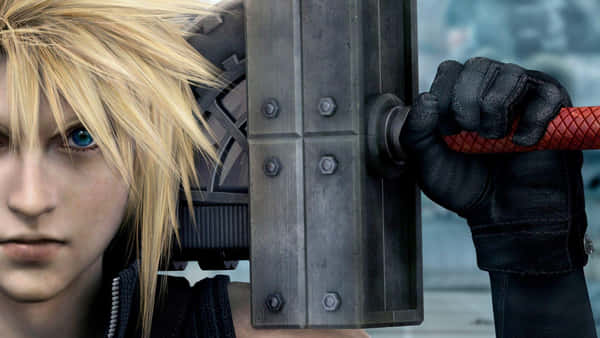 Download Cloud Strife With His Buster Sword Wallpaper | Wallpapers.com