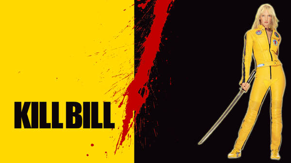 Download Kill Bill Yellow Outline Wallpaper | Wallpapers.com