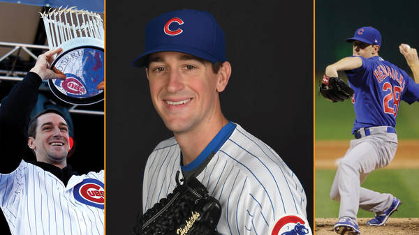 Download Back View Of Pitcher Kyle Hendricks Wallpaper | Wallpapers.com