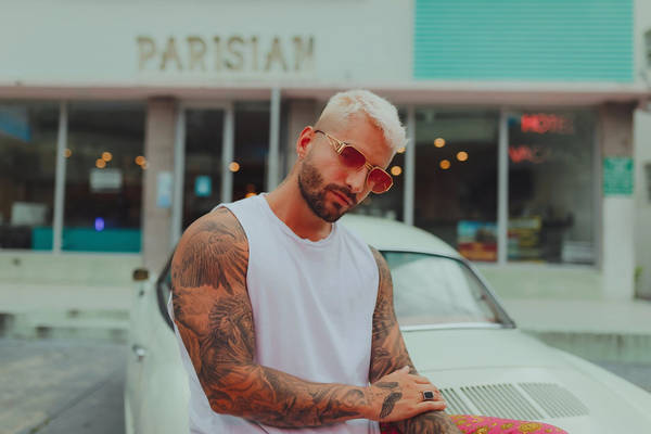 Download Maluma Magazine Cutout Collage Wallpaper | Wallpapers.com