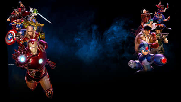 Download Marvel Vs Capcom Characters 1920 X 1080 Wallpaper Wallpaper ...