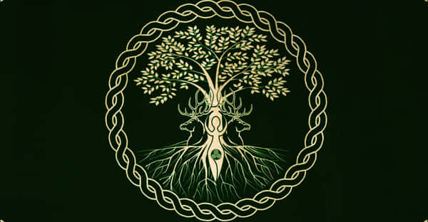 Download A Beautiful Pagan Shrine in Nature Wallpaper | Wallpapers.com