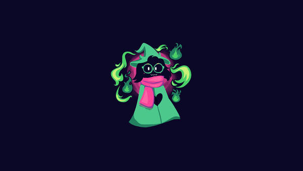 Download Ralsei Casting A Spell In The World Of Deltarune Wallpaper ...