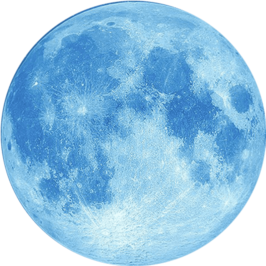 Blue Full Moon Clipart