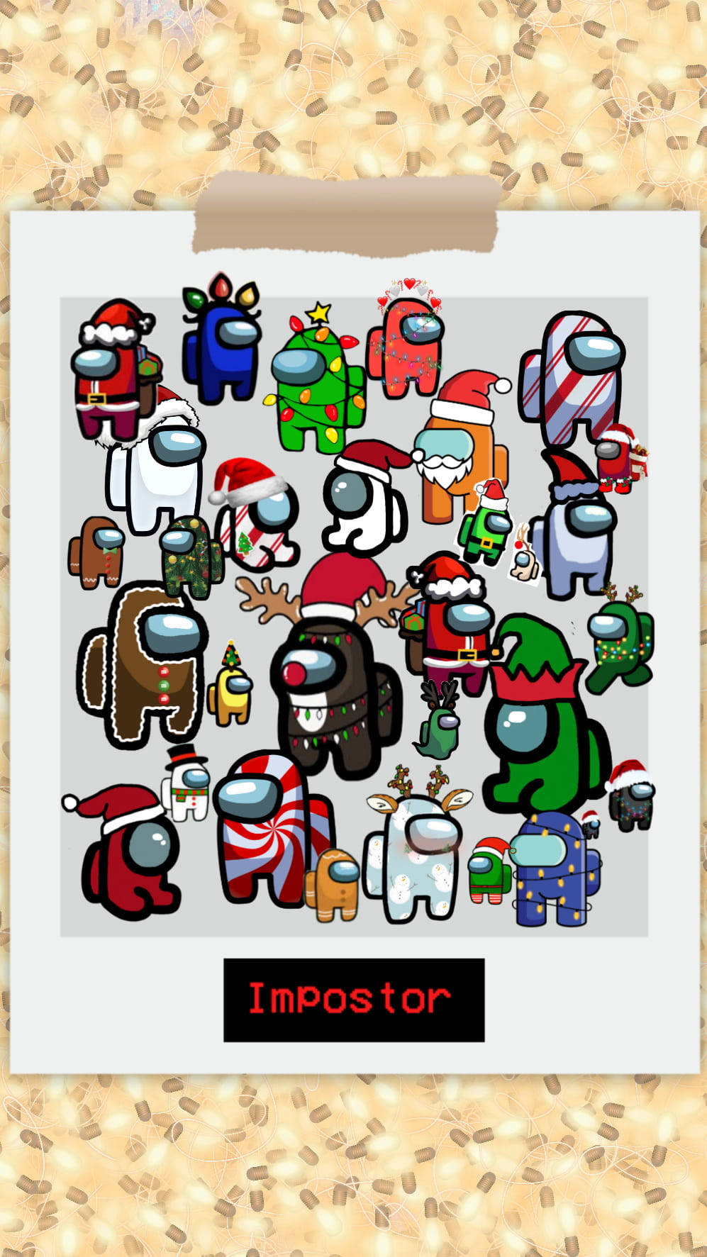 Download Among Us Impostor Holiday Photo Wallpaper | Wallpapers.com