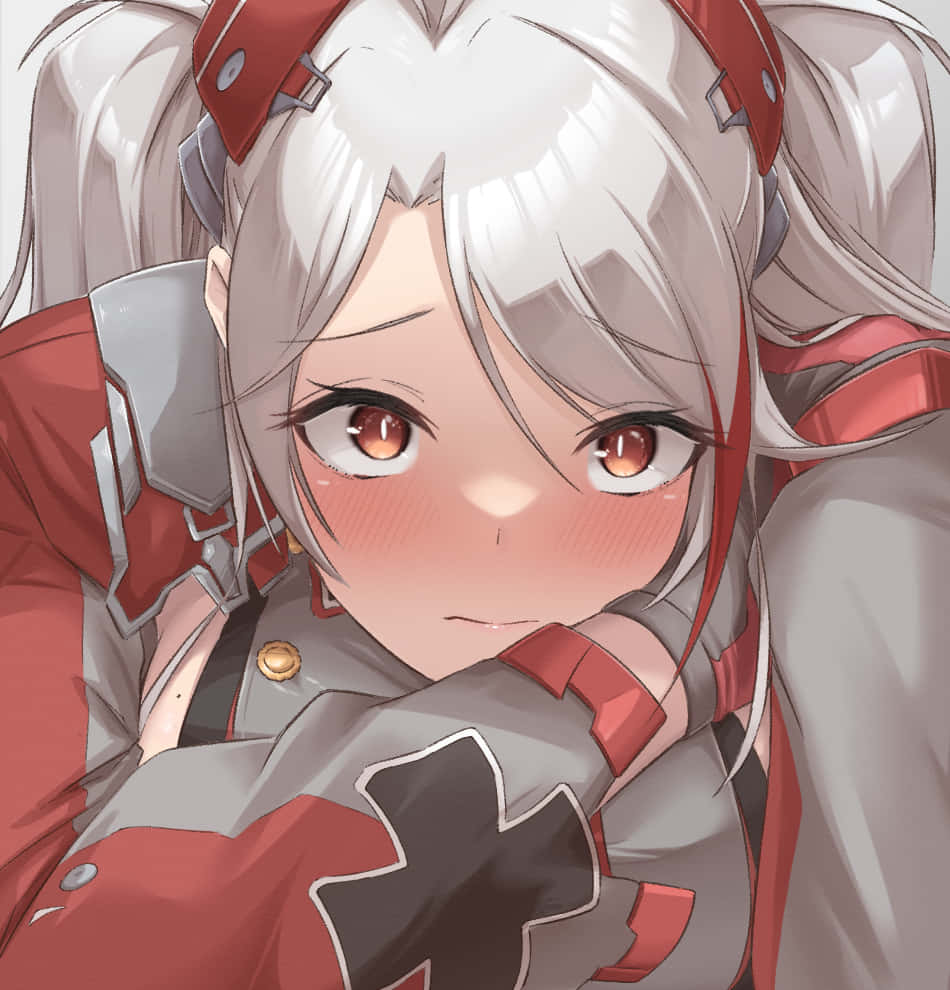 Download Azur Lane Prinz Eugen In Striking Action Pose Wallpaper | Wallpapers.com