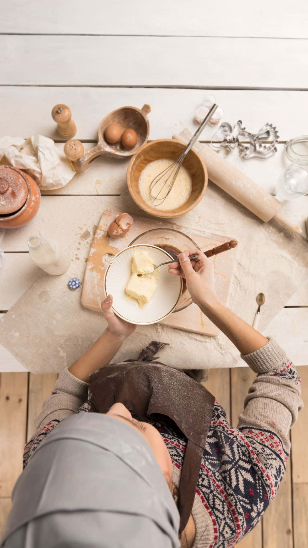 Download Stunning Baking Iphone Theme Display Wallpaper | Wallpapers.com