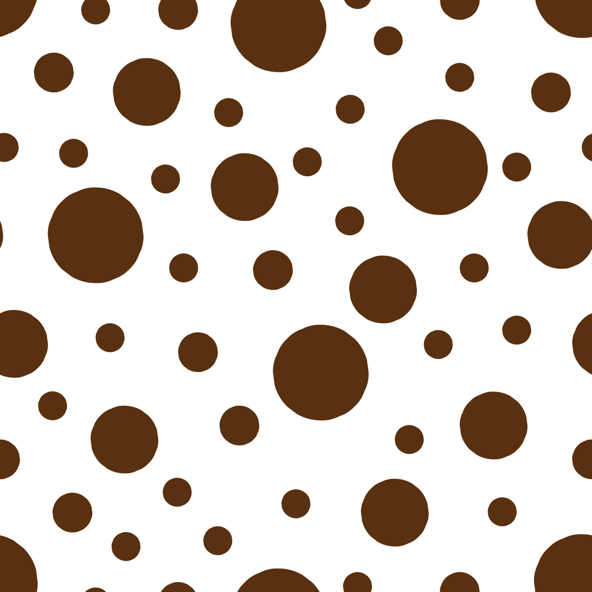 Download Brown Polka Dots 1920 X 1920 Wallpaper Wallpaper | Wallpapers.com