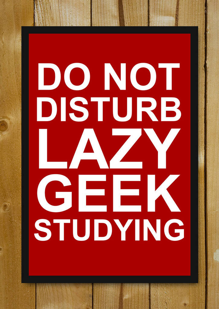 Download Do Not Disturb Lazy Geek Studying Wallpaper | Wallpapers.com
