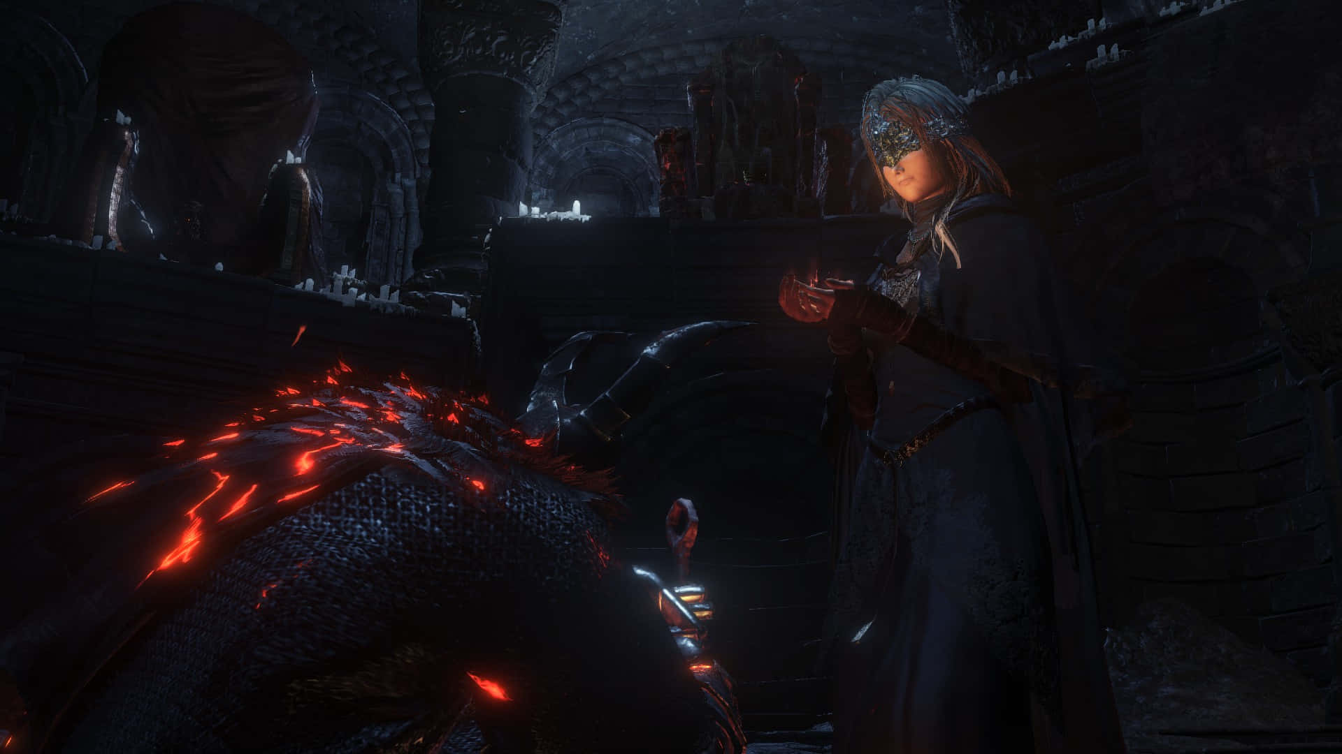 Download Fire Keeper 1366 X 718 Wallpaper Wallpaper | Wallpapers.com