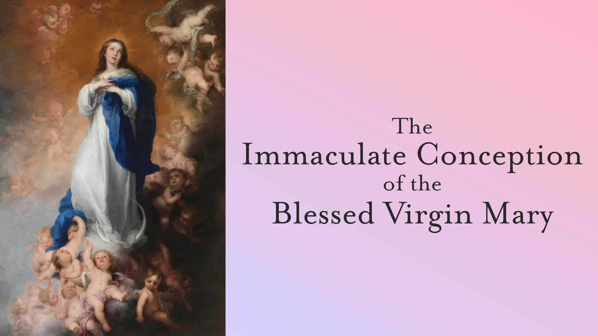 Download Immaculate Conception Poster With Mary Wallpaper | Wallpapers.com