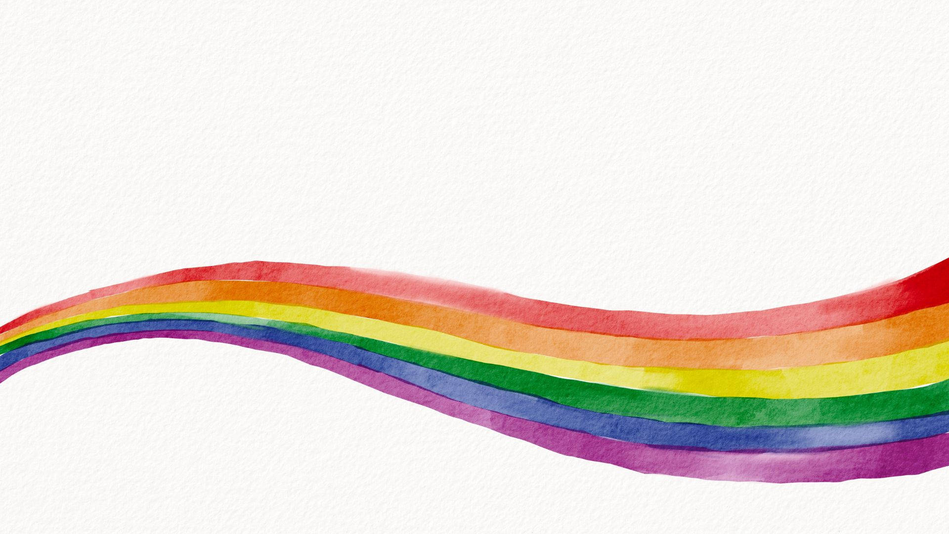 Download Rainbow Wave Watercolor Painting Wallpaper | Wallpapers.com