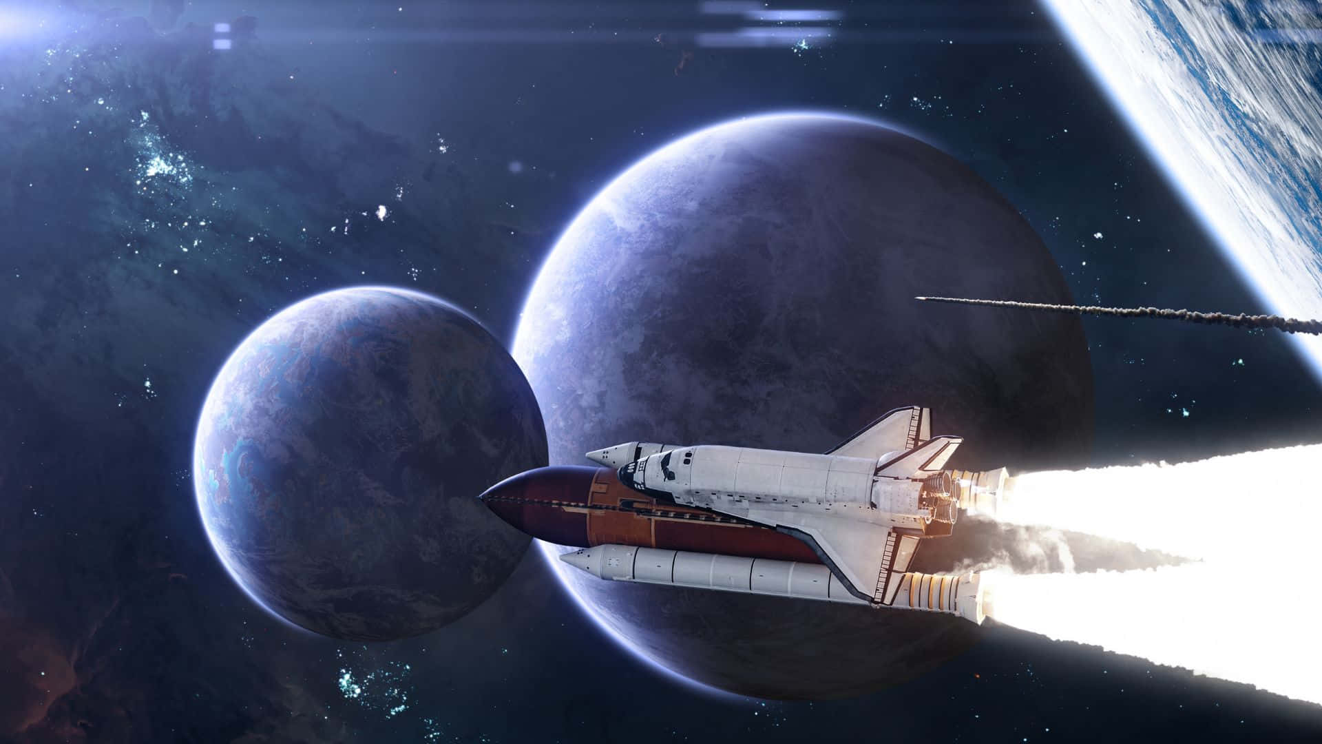 Download Stunning Outer Space Visualization Wallpaper | Wallpapers.com