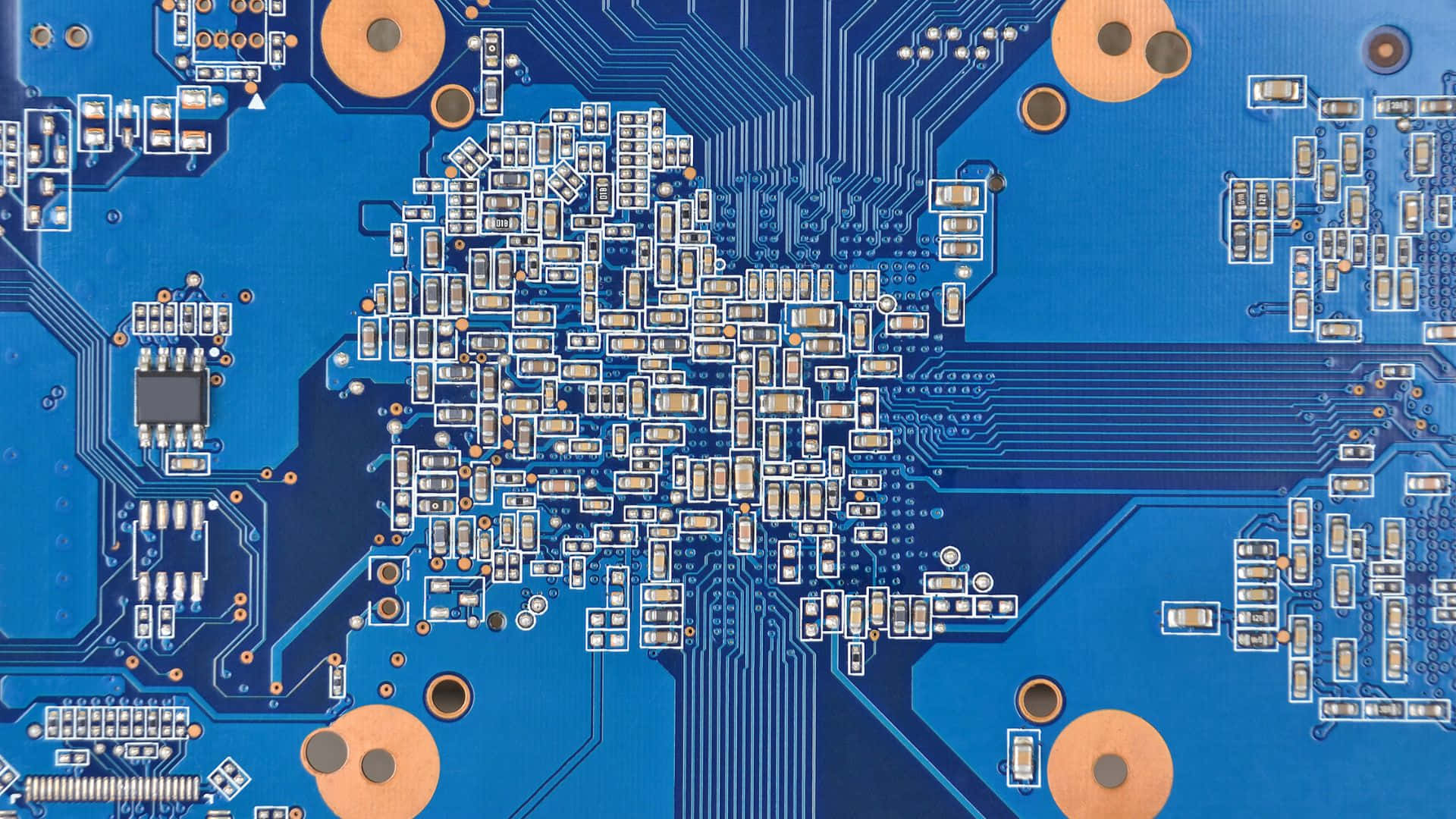 Baixe Projetode Placa De Circuito Complexo | Wallpapers.com