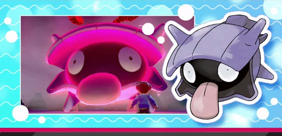 Download Shellder Scarlet Violet Background Wallpaper | Wallpapers.com