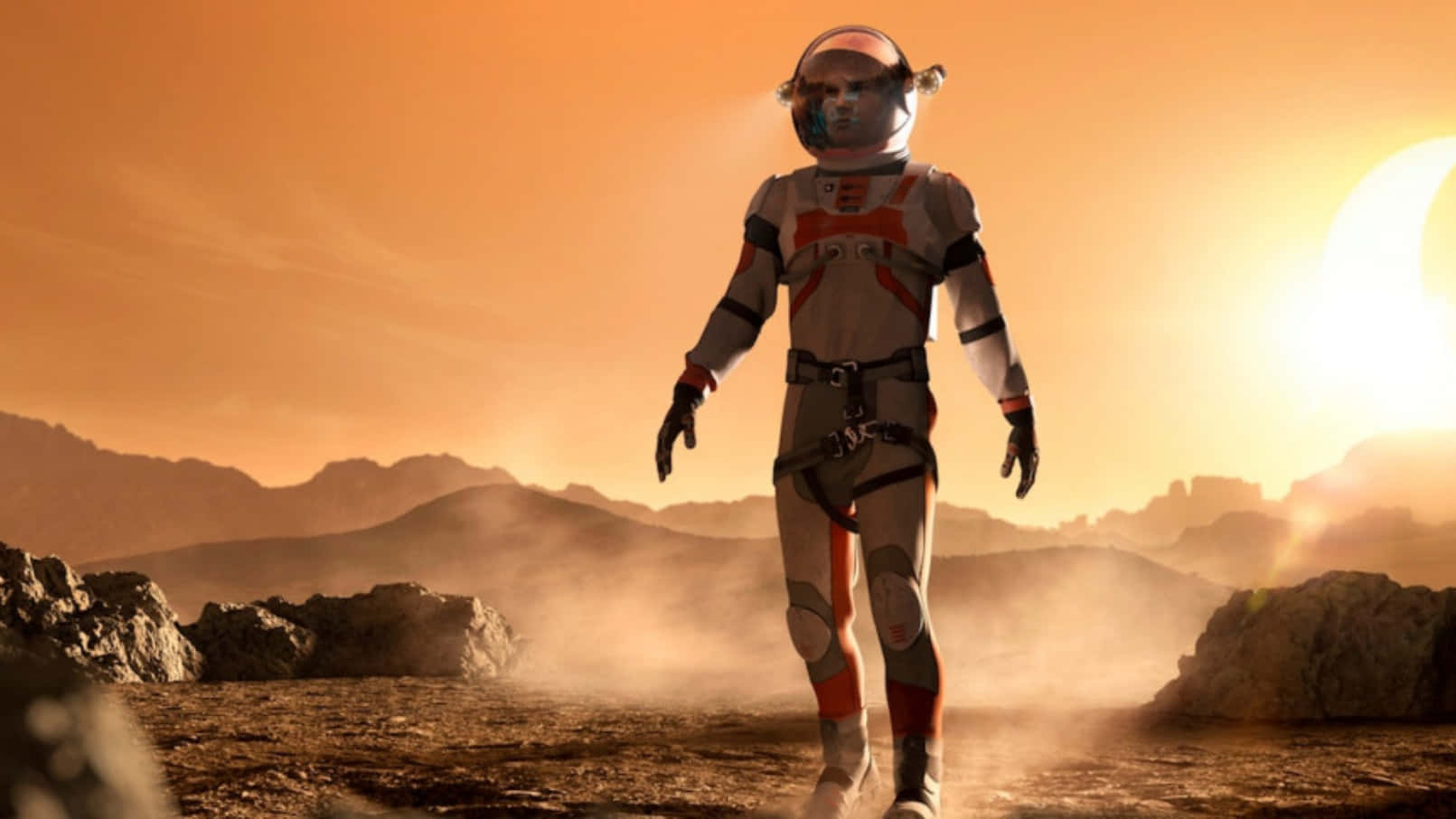 Download Thrilling illustration of a terraforming process transforming ...