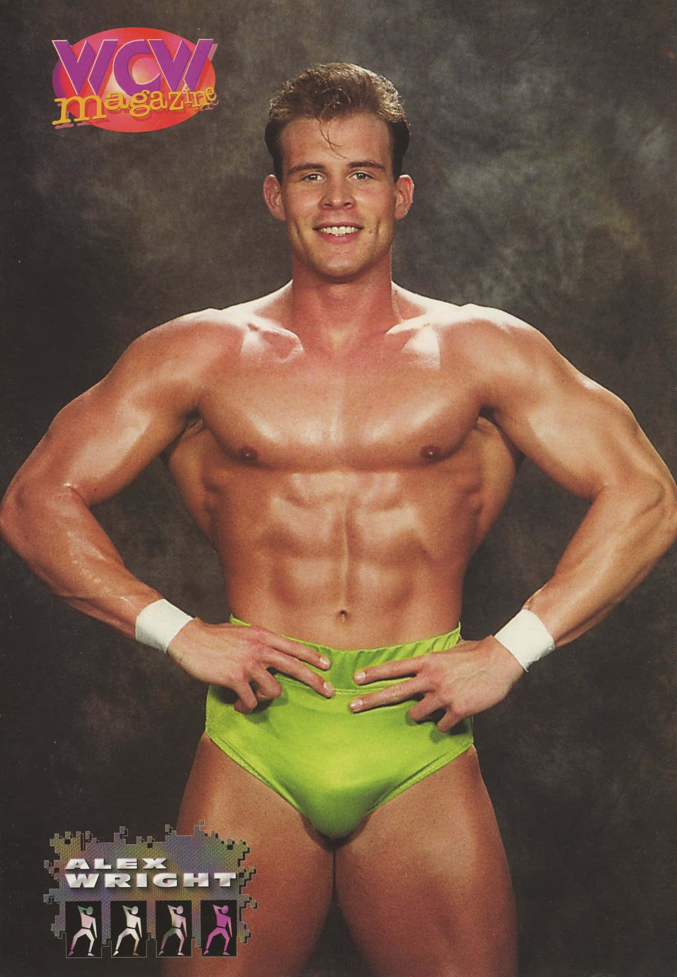 Download Alex Wright W C W Magazine Cover Wallpaper | Wallpapers.com