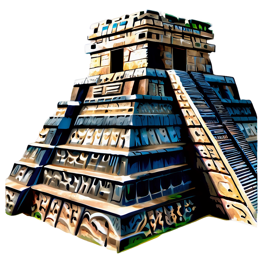 Download Ancient Chichen Itza Ruins Png Noa | Wallpapers.com