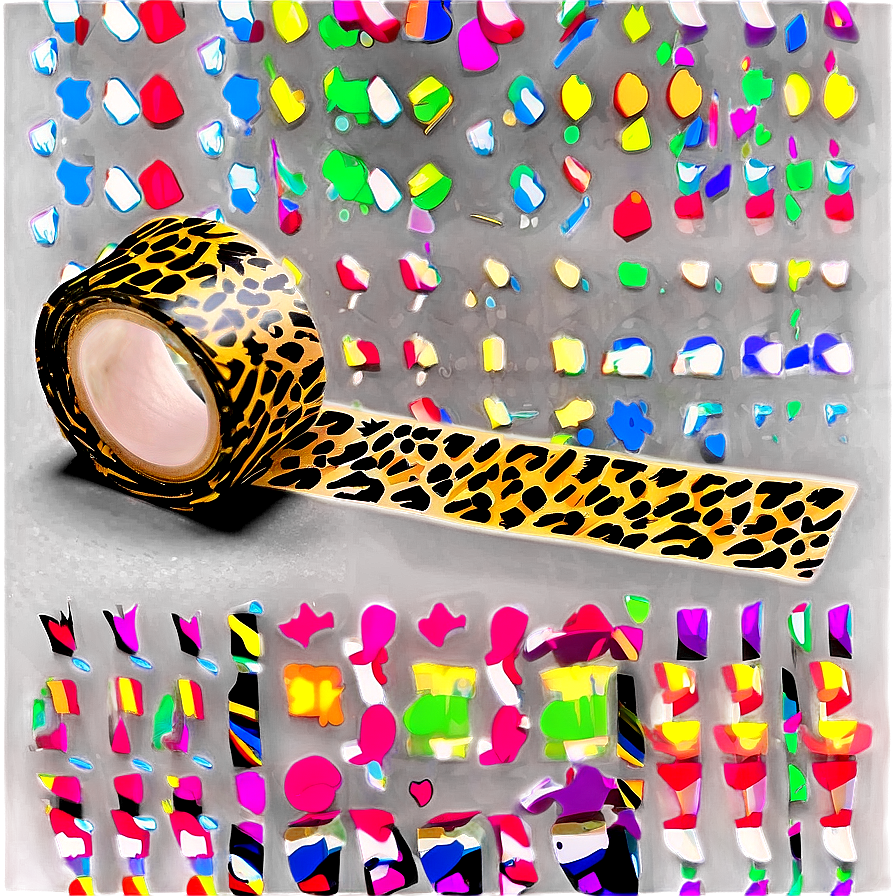 Download Animal Print Washi Tape Aesthetic Png Fbo | Wallpapers.com