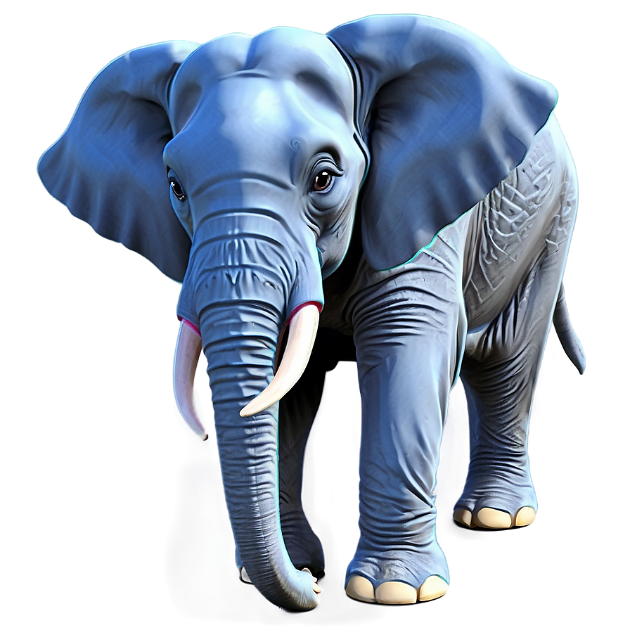 Download Animated Elephant Cartoon Png Aag | Wallpapers.com