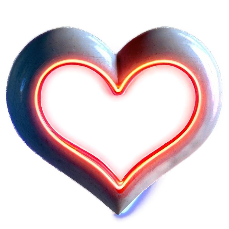 Download Animated Neon Heart Png Bgj81 | Wallpapers.com