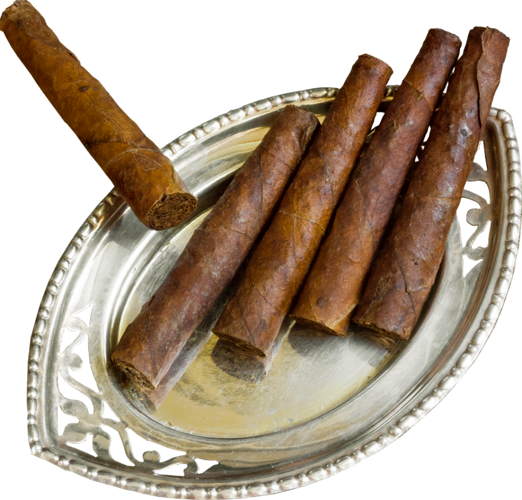 Download Assorted Cigarson Silver Tray | Wallpapers.com
