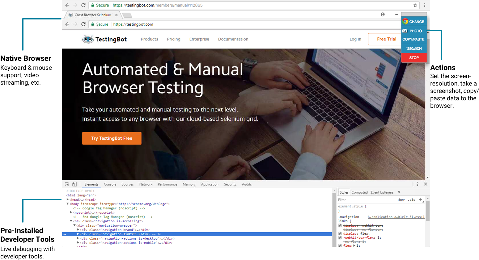 Download Automated Browser Testing Service Screenshot | Wallpapers.com