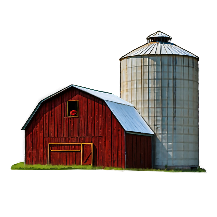 Download Barn And Silo Combo Png 34 | Wallpapers.com