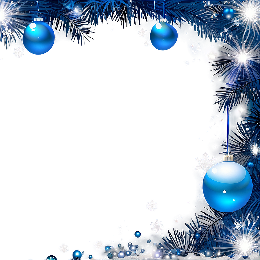 Download Blue Christmas Borders Png 54 | Wallpapers.com