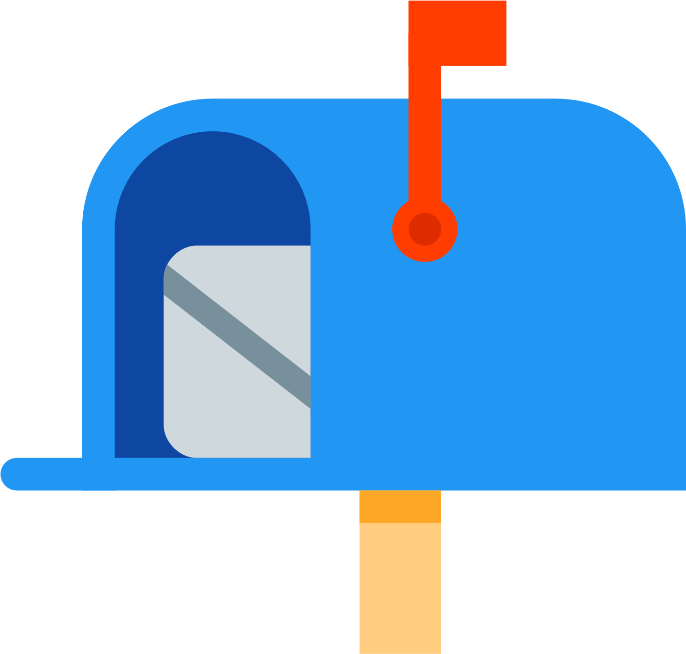 Download Blue Mailbox Icon | Wallpapers.com