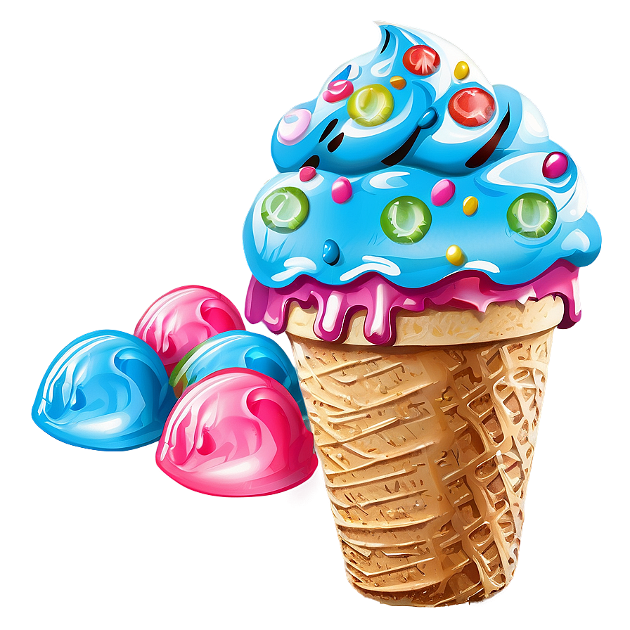 Download Candy Land Ice Cream Sea Png Eed | Wallpapers.com