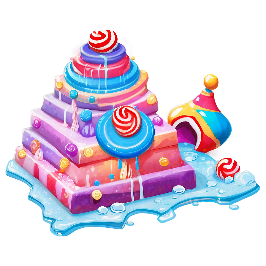 Download Candy Land Wondrous Waterfalls Png Wtt | Wallpapers.com