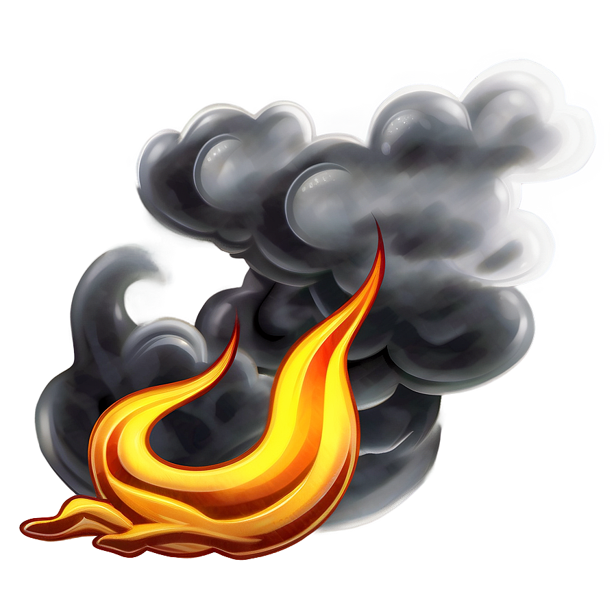 Download Cartoon Fire Smoke Png Sic64 | Wallpapers.com