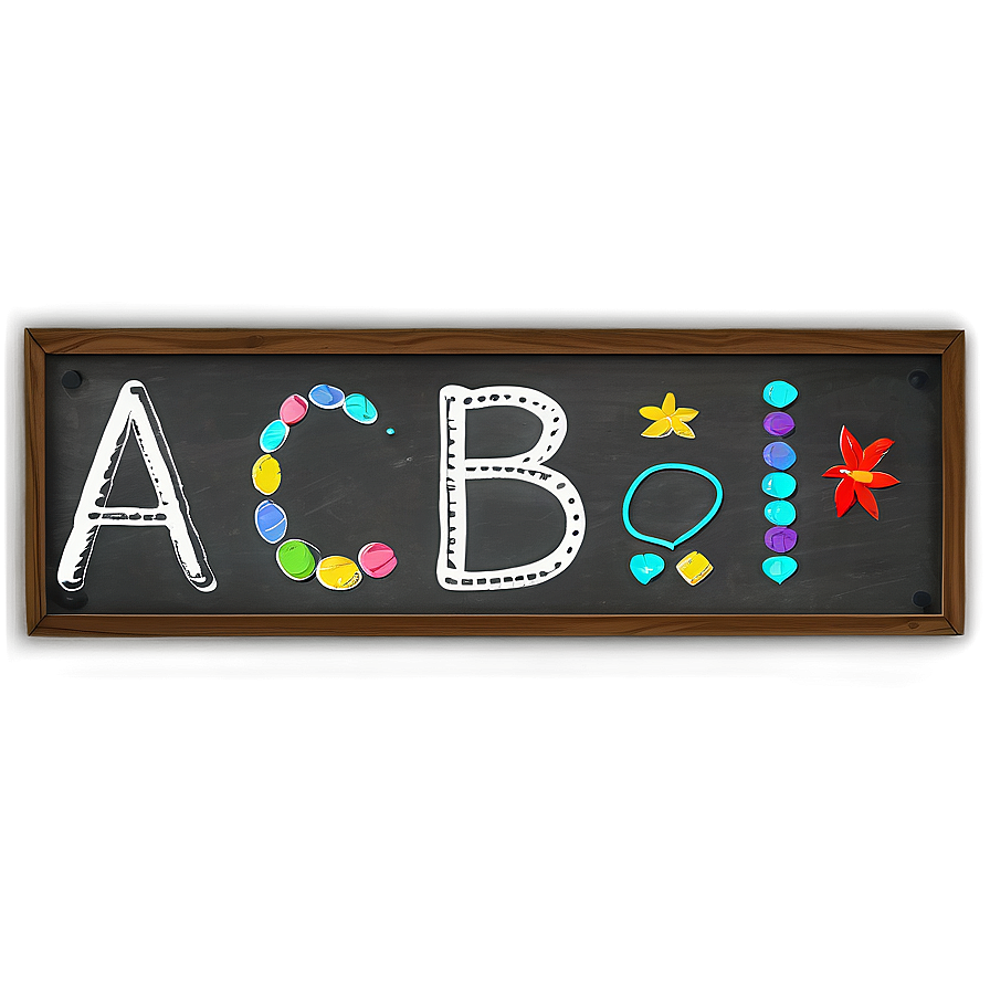 Download Chalkboard Alphabet Png Xur68 | Wallpapers.com