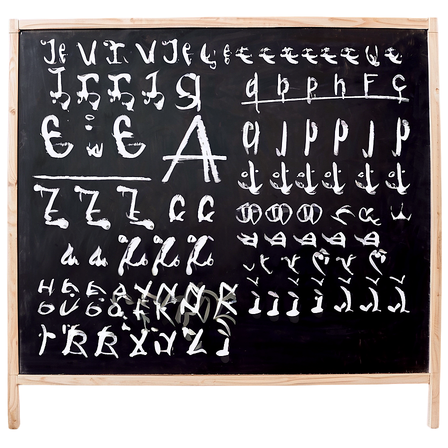 Download Chalkboard With Alphabet Png 99 | Wallpapers.com