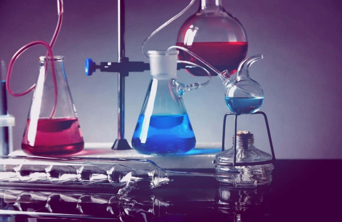 Download Chemistry Lab Experiment Setup Wallpaper | Wallpapers.com