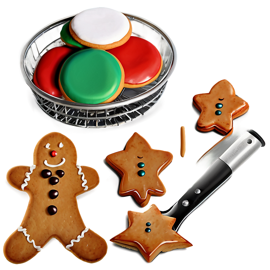 Download Christmas Cookie Baking Set Png Bdg34 | Wallpapers.com