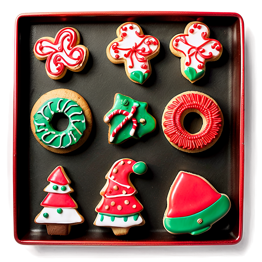 Download Christmas Cookie Platter Arrangement Png 9 | Wallpapers.com