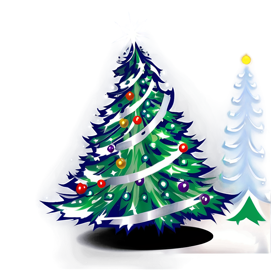Download Christmas Tree Transparent Clip Art Png Osu98 | Wallpapers.com
