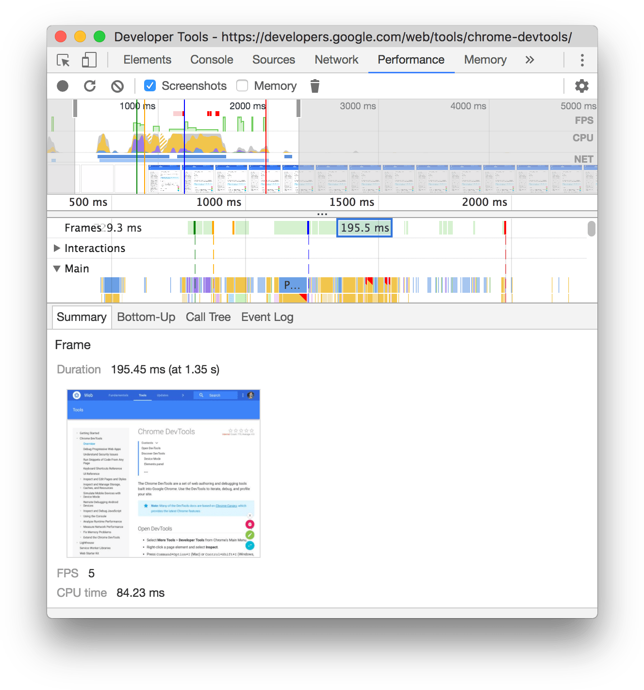 Download Chrome Developer Tools Performance Tab