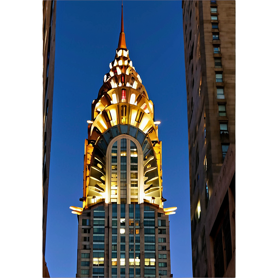 Download Chrysler Building In Twilight Png 36 | Wallpapers.com