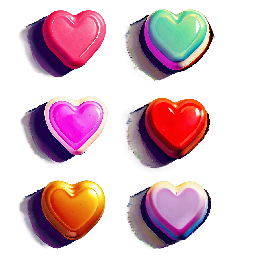 Download Colorful Candy Hearts Png 06212024 | Wallpapers.com