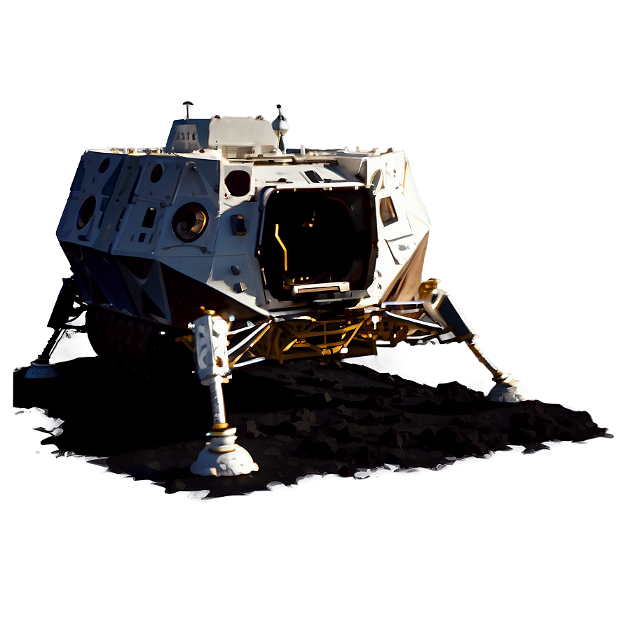 Download Crater Lunar Module Landing Png 78 | Wallpapers.com