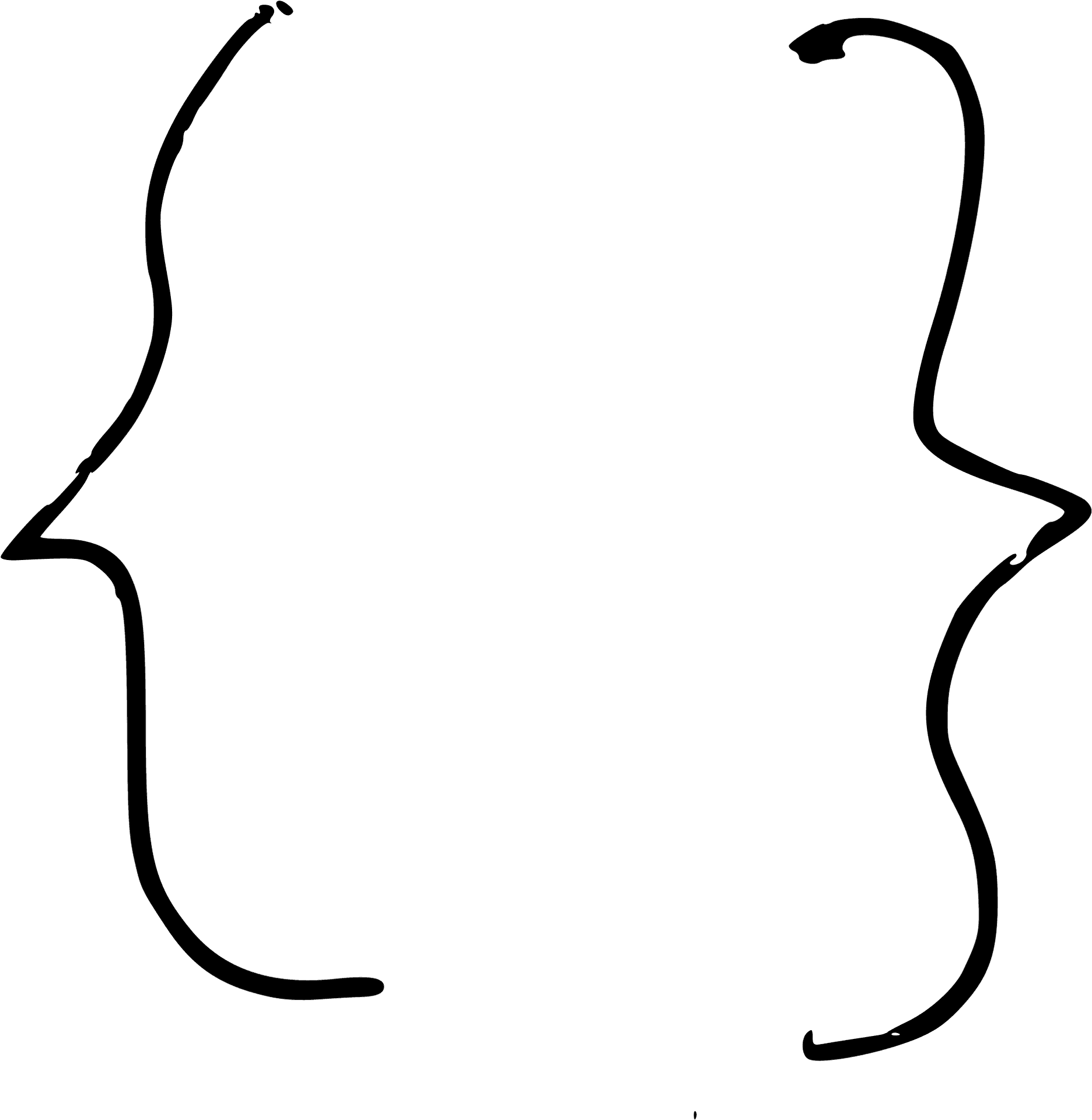 Download Curly Bracket Abstract Art.png | Wallpapers.com