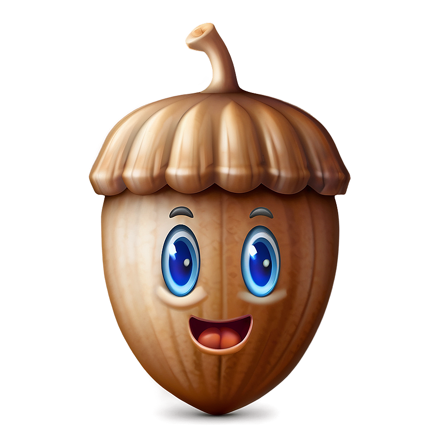 Download Cute Acorn Emoji Png Gts | Wallpapers.com