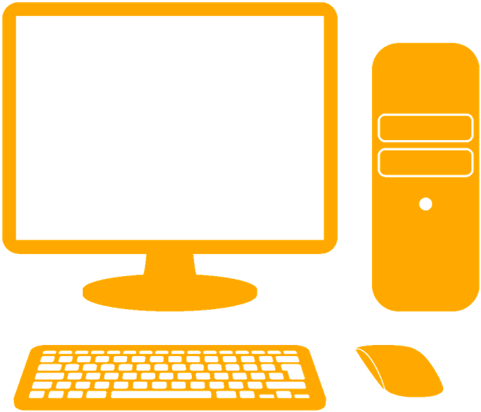 Download Desktop Computer Setup Vector | Wallpapers.com