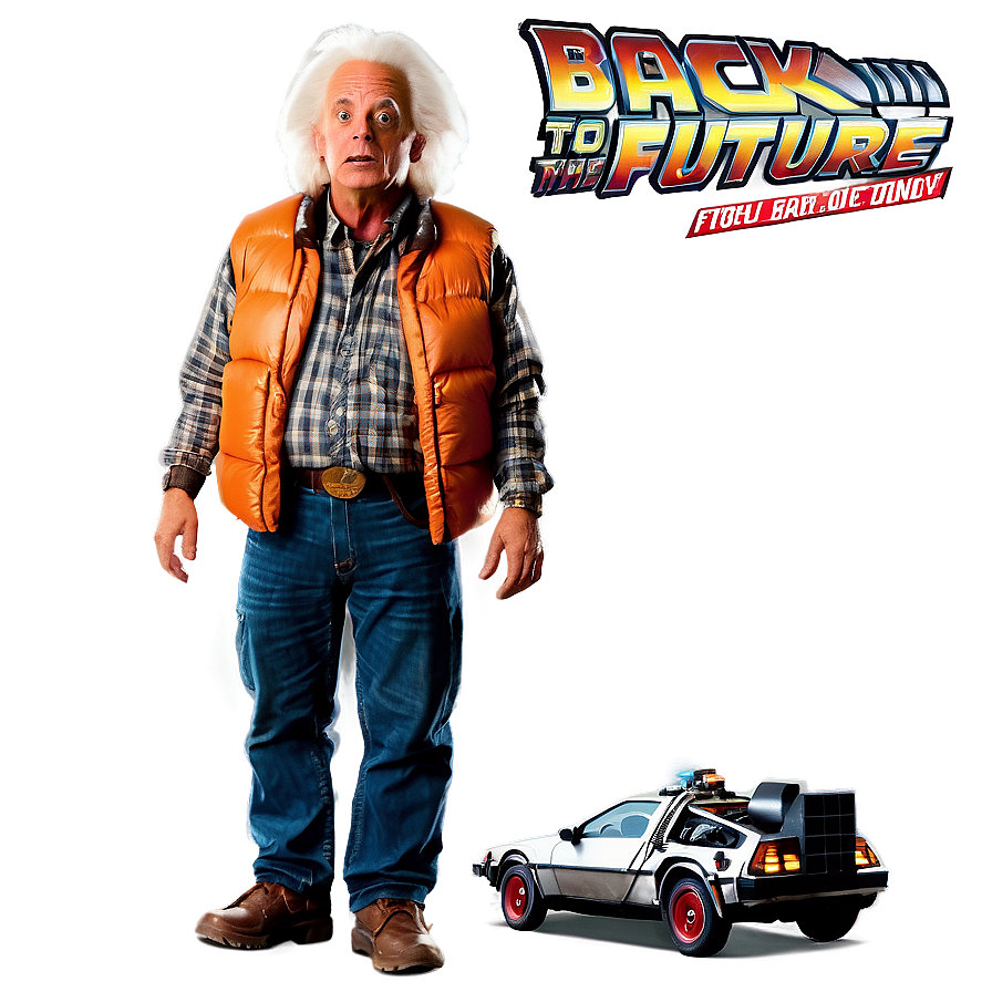 Download Doc Brown Back To The Future Png 06112024 | Wallpapers.com