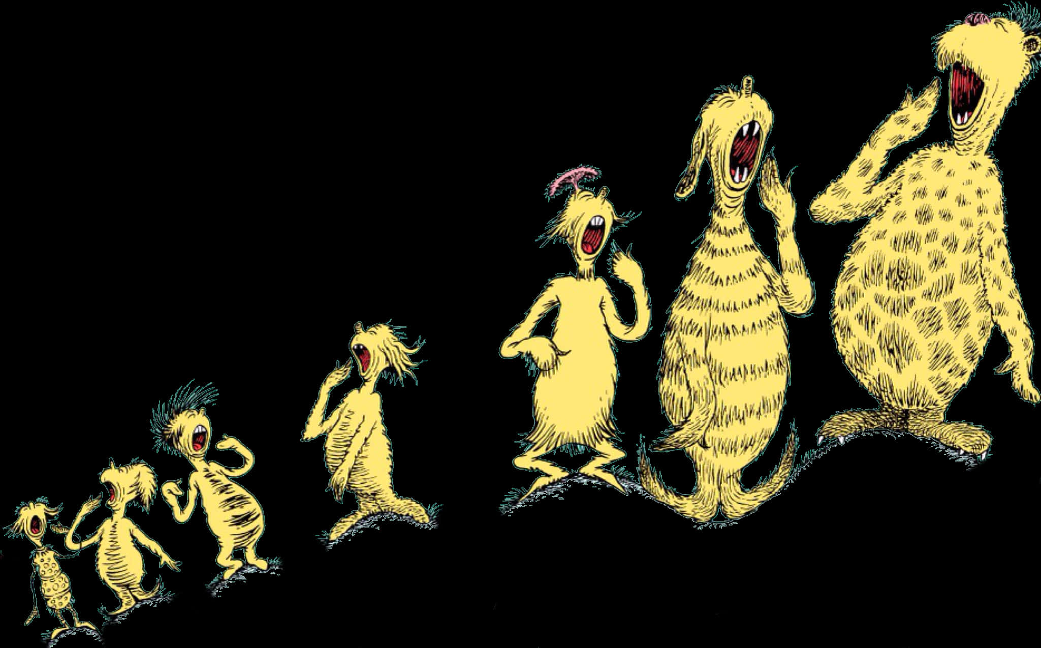 Download Dr Seuss Singing Creatures | Wallpapers.com