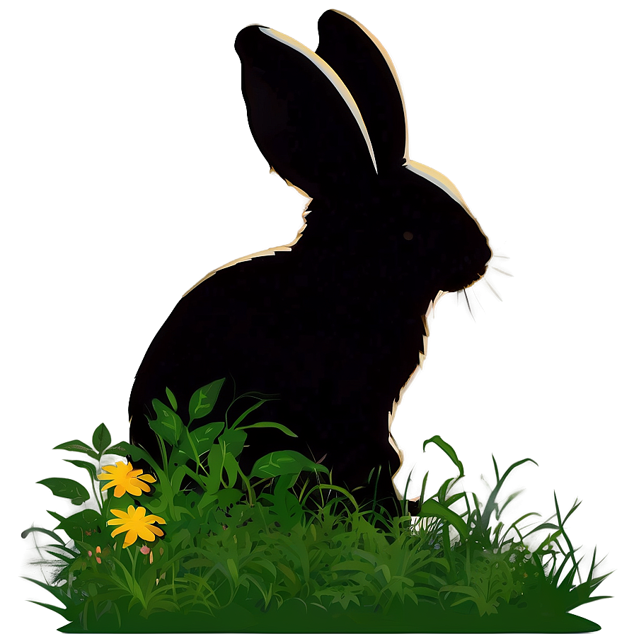 Download Easter Bunny Silhouette Png 80 | Wallpapers.com